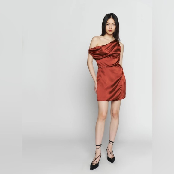 Reformation | Dresses | Alanis Silk Dress Size 6 In Color Oxide | Poshmark